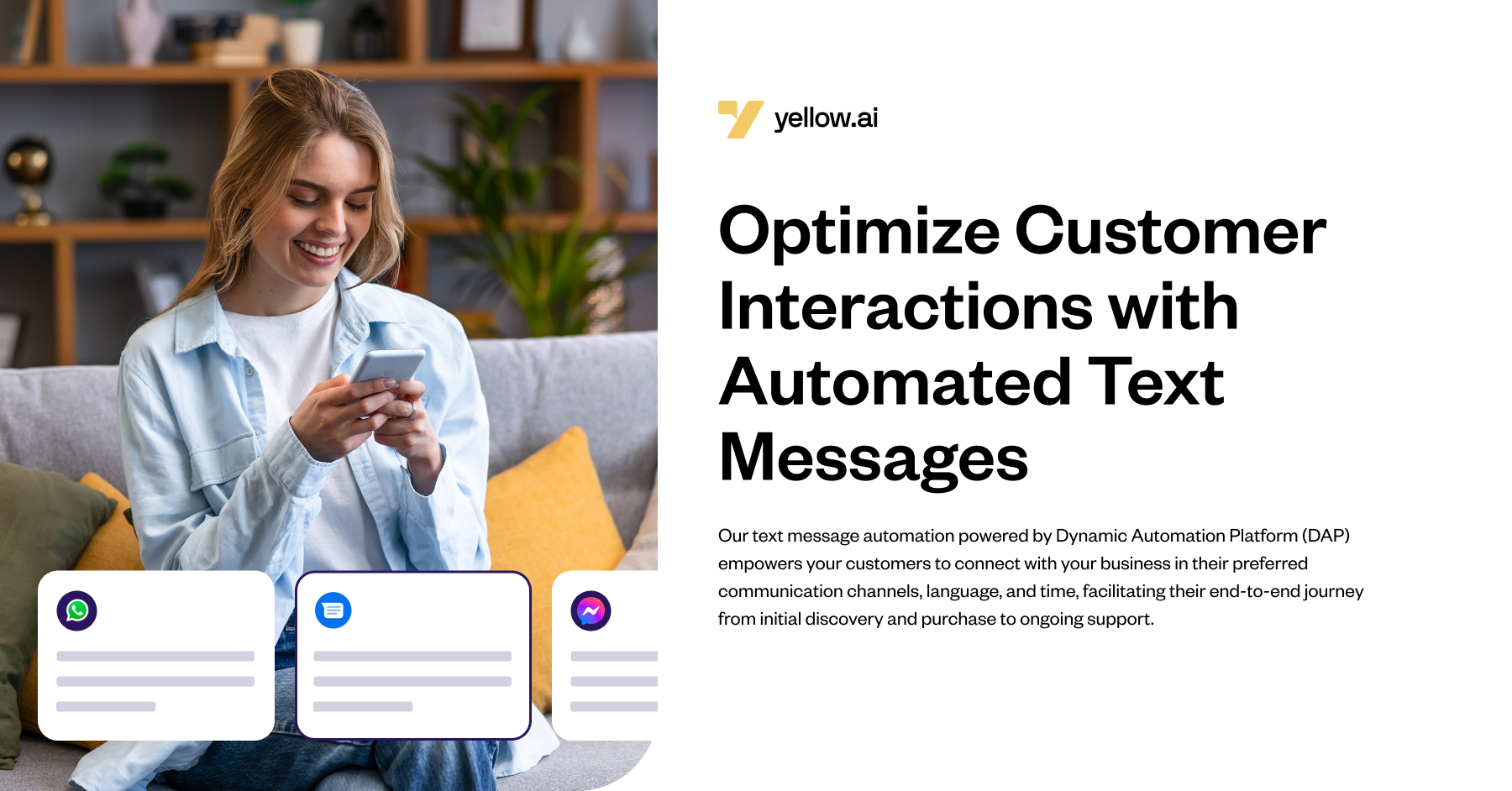 Text Automation Chatbots - Yellow.ai [Philippines]